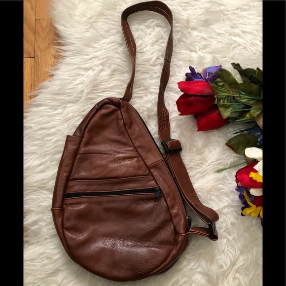 Vintage | Bags | Vintage Genuine Leather Sling Backpack | Poshmark
